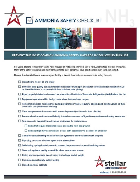 Ammonia Safety Checklist_Landing Page